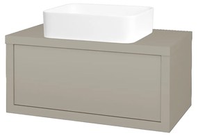 Dřevojas Koupelnová skříň STORM SZZ 80 (umyvadlo Joy) Varianta: M05 Béžová mat / M05 Béžová mat