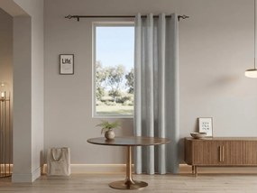 Závěs TAVIO 140x250 cm, světle šedý Zavěšení: Řasící páska