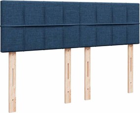 Box spring postel s matrací modrá 140x200 cm textil 3287097