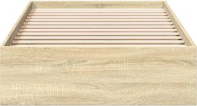 Rám postele se zásuvkami dub sonoma 75x190 cm kompozitní dřevo 3280715