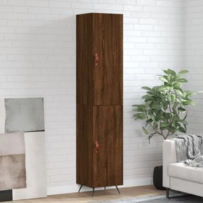 vidaXL Skříň highboard 34,5 x 34 x 180 cm kompozitní dřevo [3198765] Barva: hnědý dub