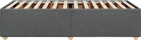 Rám postele bez matrace tmavě šedá 100 x 200 cm textil 3284709