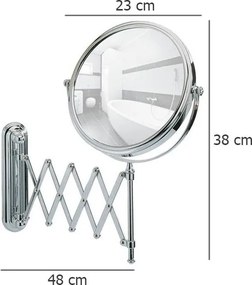 Zrcátko na Make-up ARM DELUXE, zvětšení x5, WENKO