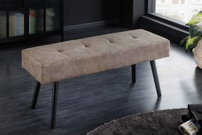 Designová lavice Bailey 100 cm taupe