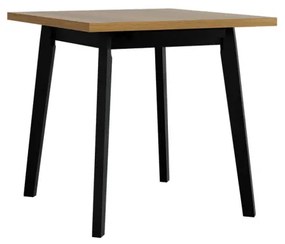 Rozkládací čtvercový stůl Harry 80 x 80/110 I L, Barva dřeva: bílá-L, Barvy nožiček: Bíla