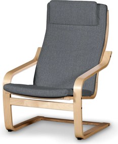 Sedák na křeslo IKEA Poäng II barva šedá látka pletený vzor