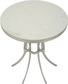 Designový odkládací stolek Nagendra 56 cm stříbrný