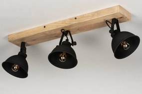 Stropní industriální svítidlo do kuchyně Liverpool Nero III