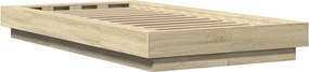 Rám postele dub sonoma 90 x 190 cm kompozitní dřevo 3281240