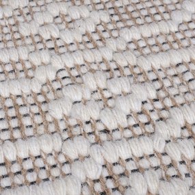 Flair Rugs, Ručně tkaný kusový koberec Nur Wool Dream Natural, 80x150, béžová, ložnice