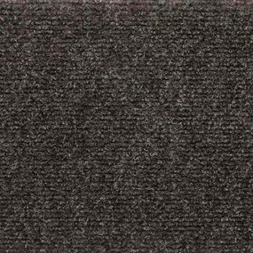 Schodové rohože samolepicí 10 ks 65 x 21 x 4 cm antracitové s obdélníkovým okrajem 149733