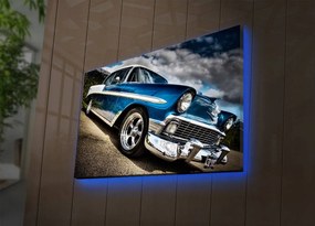 Obraz s led osvětlením Chevrolet Bel Air 70x45 cm