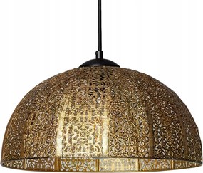 Závěsná jídelní lampa Maestro ABR-LWE-E27 Abruzzo, kovová, zlatá