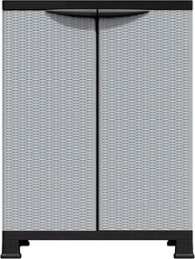 Plastová skříňka 68 x 39 x 92 cm ratanový design 337898