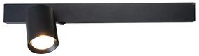 Nástěnné svítidlo Magnet Left, 1x černé kovové stínítko + 1x LED 5W, b