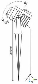LED Venkovní svítidlo LED/3W/230V 2800K IP67 černá
