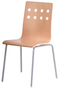 Office Pro Dřevěná židle NELA Barva nohou: Šedá, Barva dřeva12: Buk