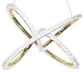 Toolight Moderní LED osvětlení Double Circle G035-CP zlaté