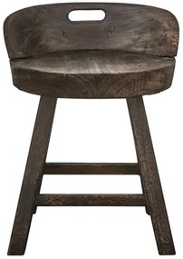 Hoorns Hnědá dřevěná stolička Rosa 43 cm
