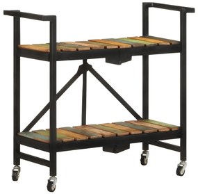 Kuchyňský vozík 87 x 36 x 81 cm masivní recyklované dřevo 321711