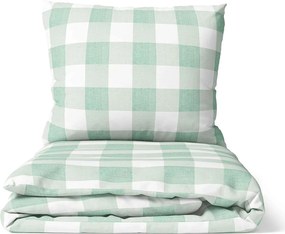 Bavlněné prodloužené povlečení Kostky - mint Velikost: 140 x 220 + 70 x 90