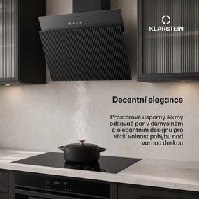 Klarstein Wavyn komínová digestoř | odtah i recirkulace | prémiový design | 661 m³/h | 60 cm