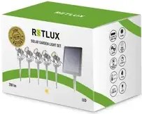RETLUX RGL 119 solarní svítidlo set 5x / 200 lm / 3300K - teplá bílá