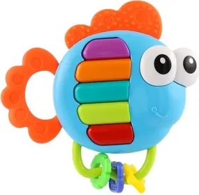 TEDDIES Chrastítko a kousátko rybička piano / Chrastítko / Se zvukem a