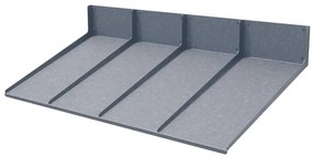 Kovová stříška nad dveře RainBlock 198 x 95 cm ✔ Závitové tyče (16 ks) – zateplená fasáda ✔ Kovářský antracit + pozink