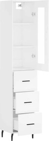 Skříň highboard bílá 34,5 x 34 x 180 cm kompozitní dřevo 3199249