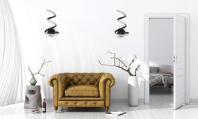 Toolight - LED nástěnná lampa SPRING UP APP829-W, černá matná, OSW-09181