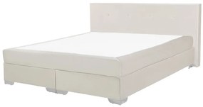 Manželská postel Boxspring 160 cm CONSOLE (s roštem a matrací) (béžová). 1007223