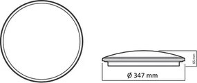 Philips Twirly bílá / Přisazené LED svítidlo / 1x17W / 1900lm / 4000K