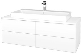 Dřevojas Koupelnová skříňka MODULE SZZ4 120 Varianta: M01 Bílá mat / M01 Bílá mat