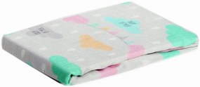 Bambusová plenka Baby Nellys ® - dívčí vzor, 75 x75 cm