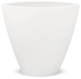 Bílá keramická váza 112342