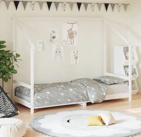 vidaXL Dětská postel 80 x 200 cm masivní borové dřevo [835702] Barva: Černá
