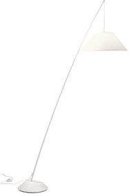Redo 01-1988 stojací lampa Fisher matně bílá, E27, 235cm