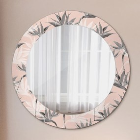 Kulaté dekorativní zrcadlo Ptačí ráj fi 60 cm