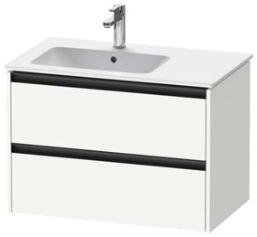 Duravit Ketho.2 - Umyvadlová skříňka 55x81x48 cm, 2 zásuvky, matná bílá K25267018180000