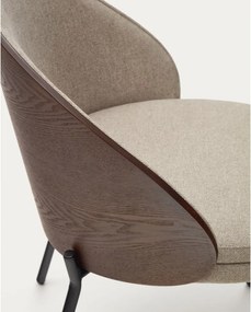 Béžové čalouněné jídelní křeslo Eamy – Kave Home