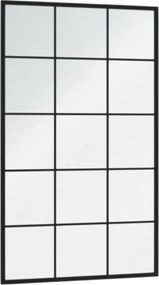vidaXL Nástěnná zrcadla 4 ks černá 100 x 60 cm kov [3189037]