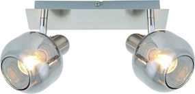 OBI Bodové svítidlo s kouřovým sklem 2 x E14