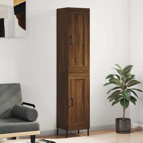 vidaXL Skříň highboard 34,5 x 34 x 180 cm kompozitní dřevo [3200461] Barva: hnědý dub