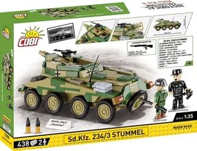 COBI 2288 II WW Sd. Kfz 234/3 Stummel, 1:35 / 438 kostek / 2 figurky /