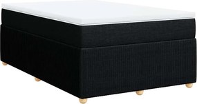 Box spring postel s matrací černá 120x190 cm textil 3285555