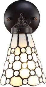 Nástěnná Tiffany lampa kamínky TransparentEye - 17*12*23 cm E14/max 1*40W