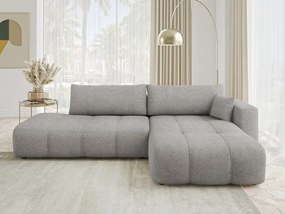 Rohová rozkládací sedačka Larow O Boucle, Potah: Coral 45, Strana pohovky: pravá