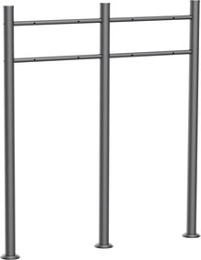 Stojan na poštovní schránku Wiltec – 1200 × 1000 mm, antracitová (60188)