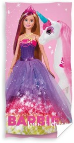 Carbotex Osuška Barbie a Jednorožec 70x140 cm